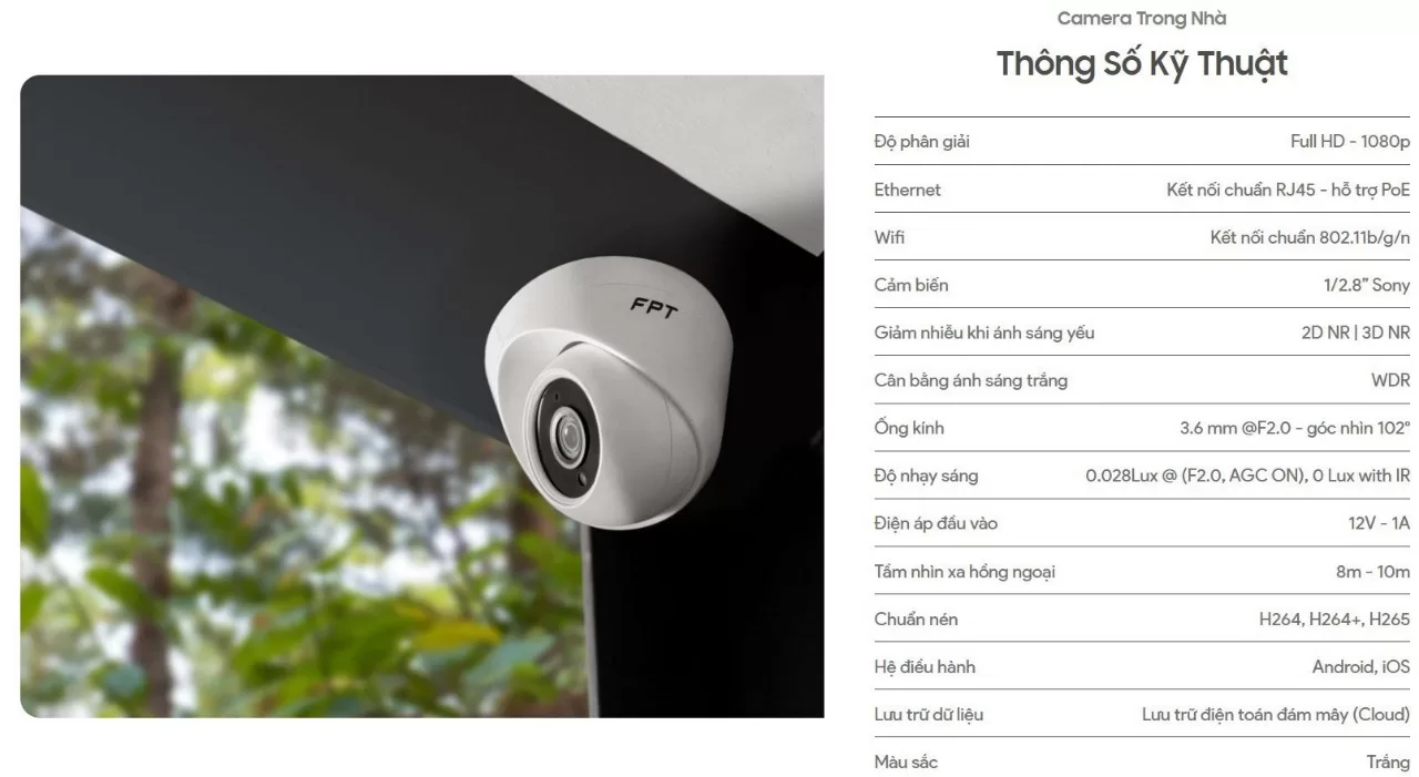 Camera Trong Nhà – Mã IQ2 - FPT6G.COM